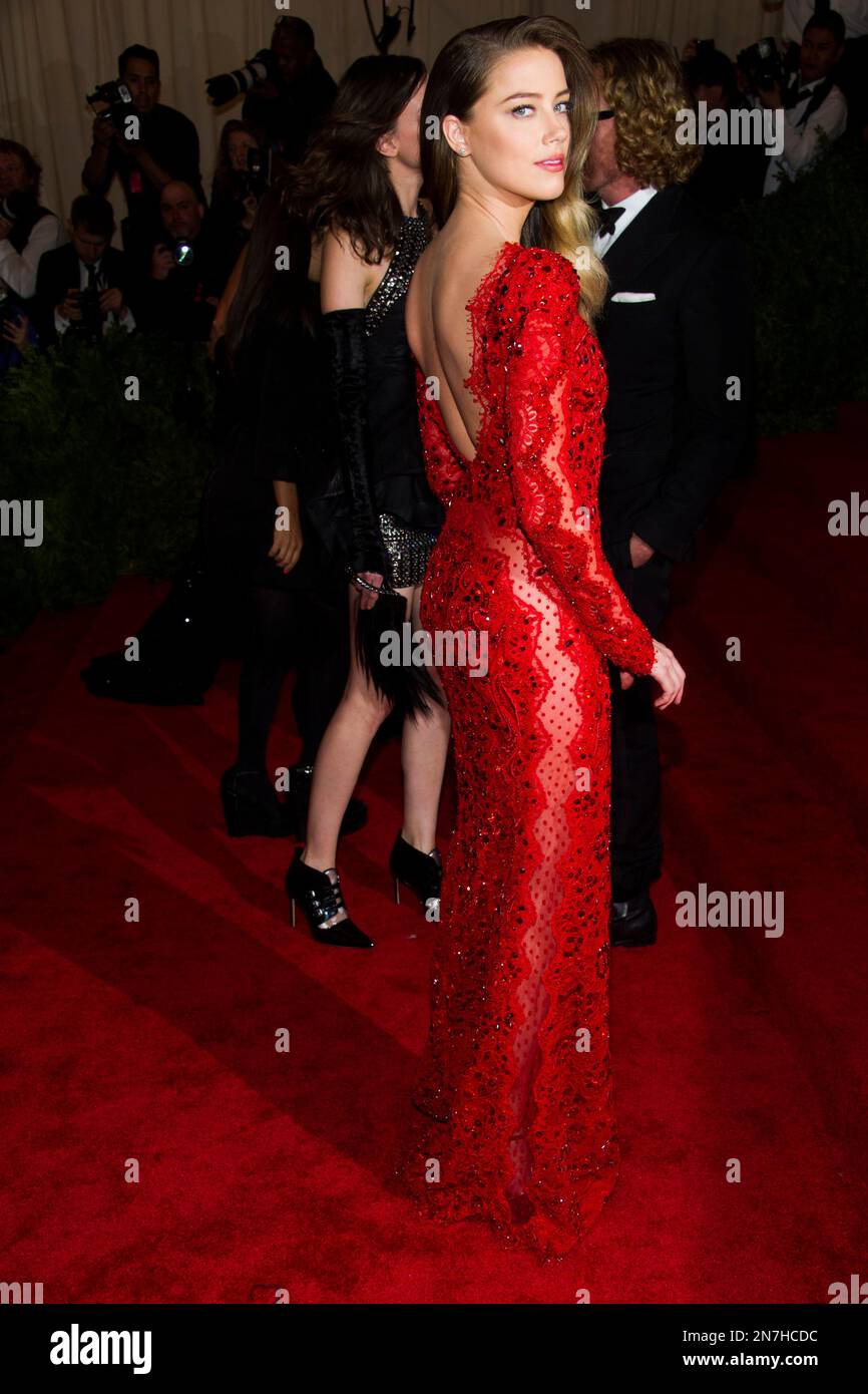 Amber Heard attends The Metropolitan Museum of Art's Costume Institute ...