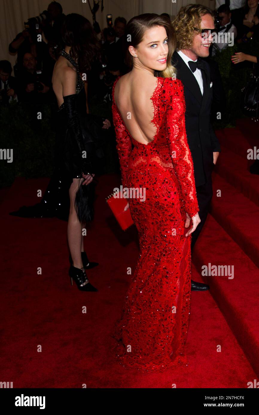 Amber Heard attends The Metropolitan Museum of Art's Costume Institute ...
