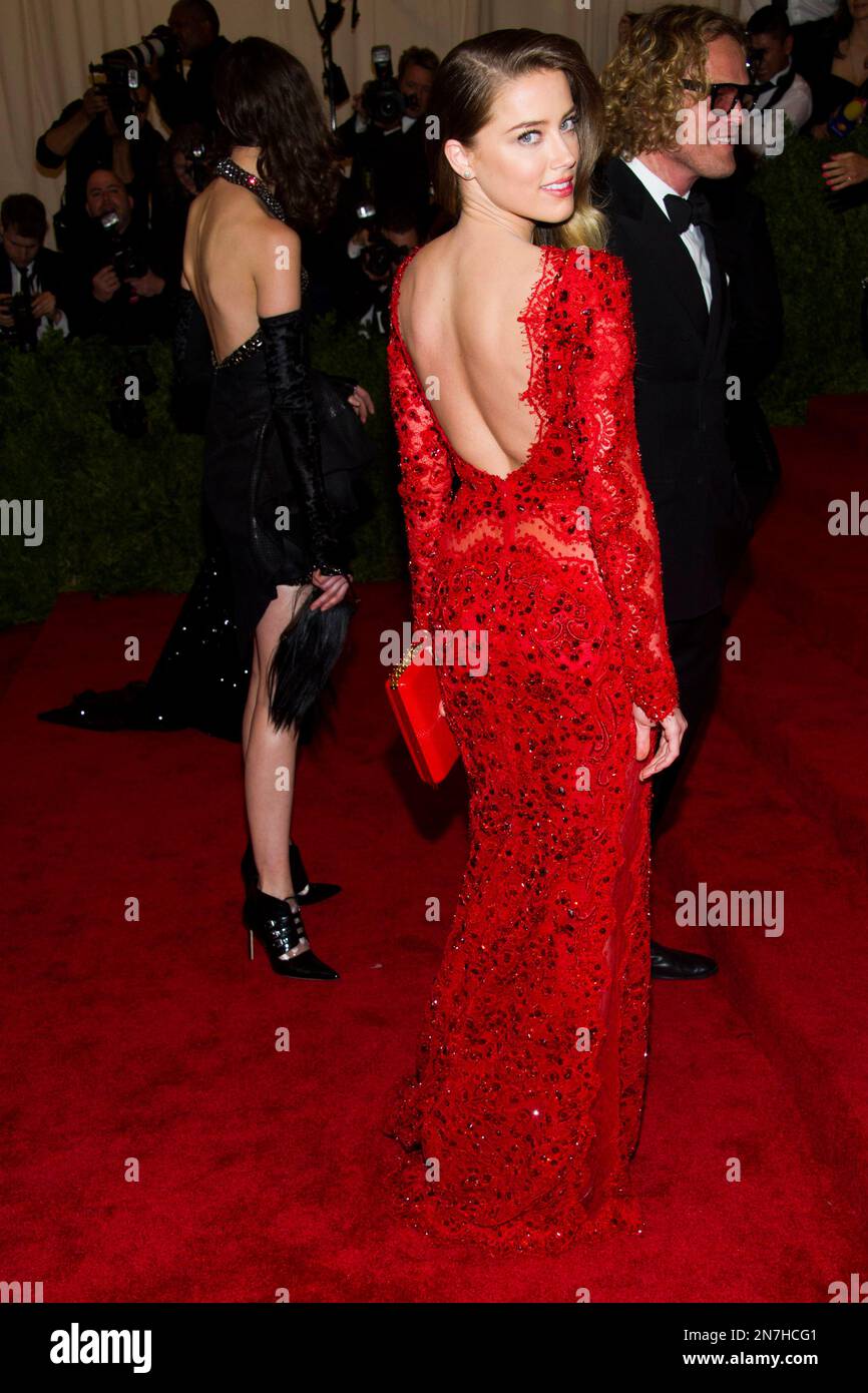 Amber Heard attends The Metropolitan Museum of Art's Costume Institute ...