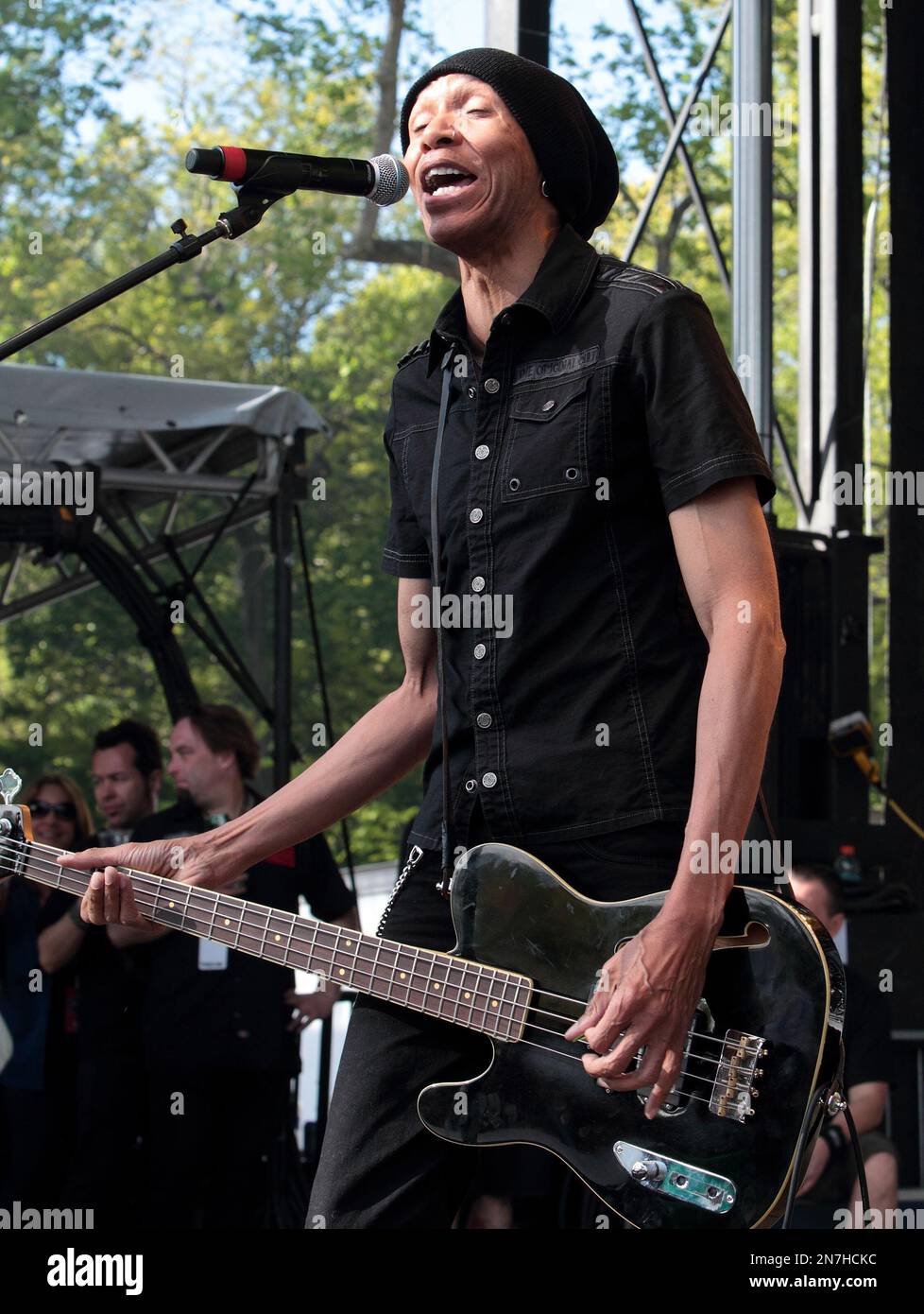 Doug Pinnick of the rock band King's X performs at the M3 Rock Festival ...