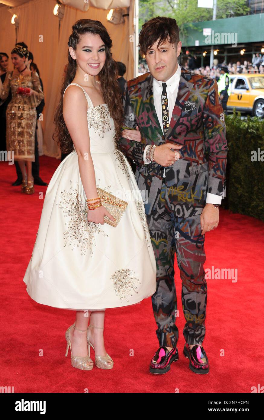 Hailee Steinfeld and Andrew Bevan attend The Metropolitan Museum of Art ...