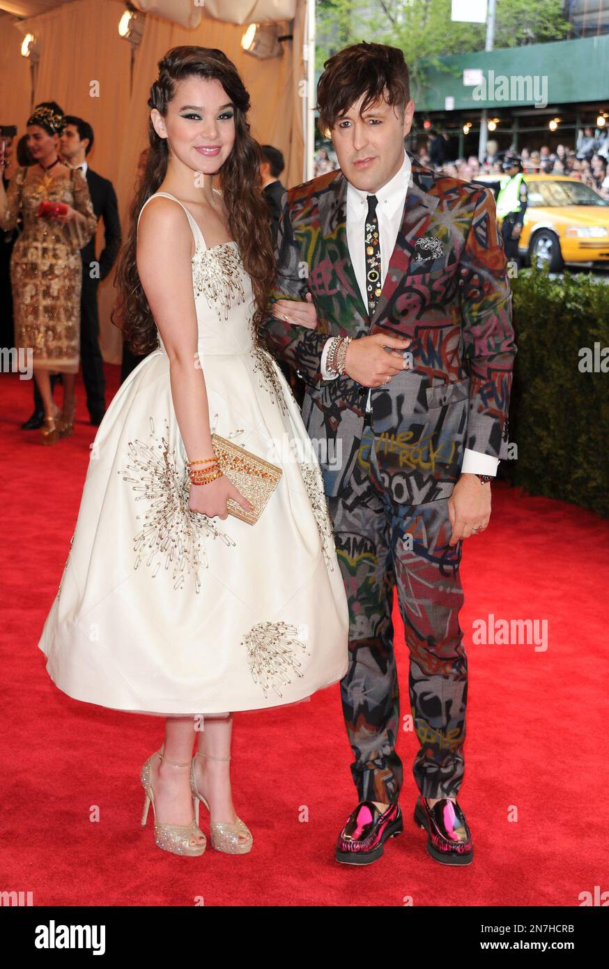 Hailee Steinfeld and Andrew Bevan attend The Metropolitan Museum of Art ...