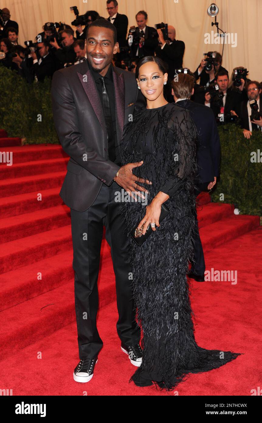 Amar'e Stoudemire and wife Alexis Welch attend The Metropolitan Museum ...