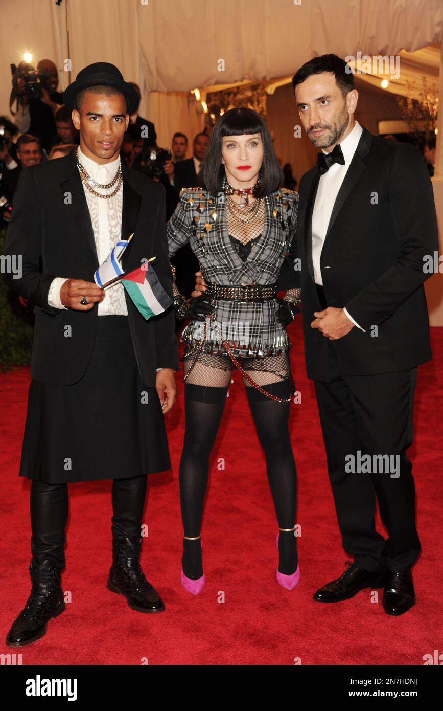 Brahim Zaibat, left, and Madonna attend The Metropolitan Museum of Art ...