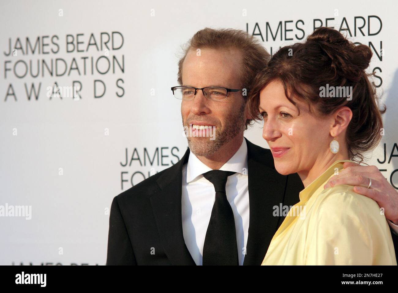 Restauranteur Dan Barber, left, and his wife Aria Beth Sloss, right ...