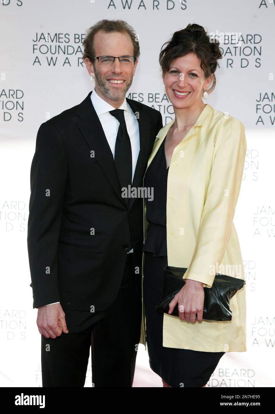 Restauranteur Dan Barber, left, and his wife Aria Beth Sloss, right ...