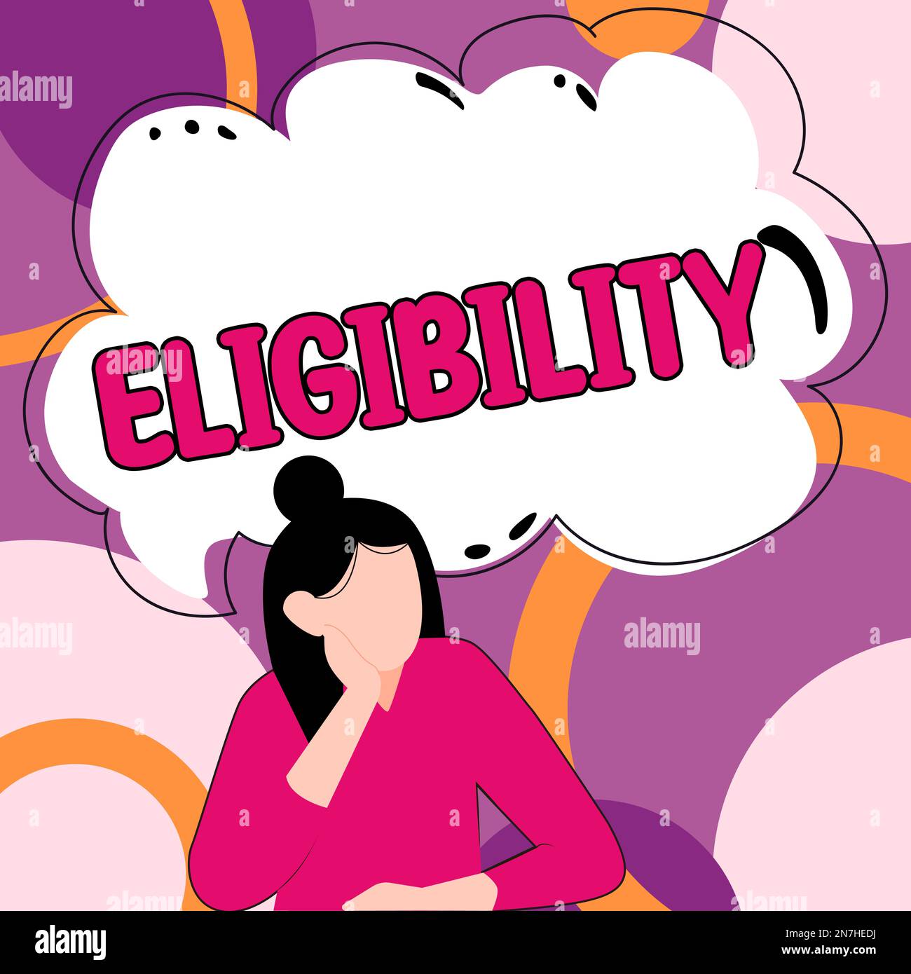 Text caption presenting Eligibility. Business overview State of having ...