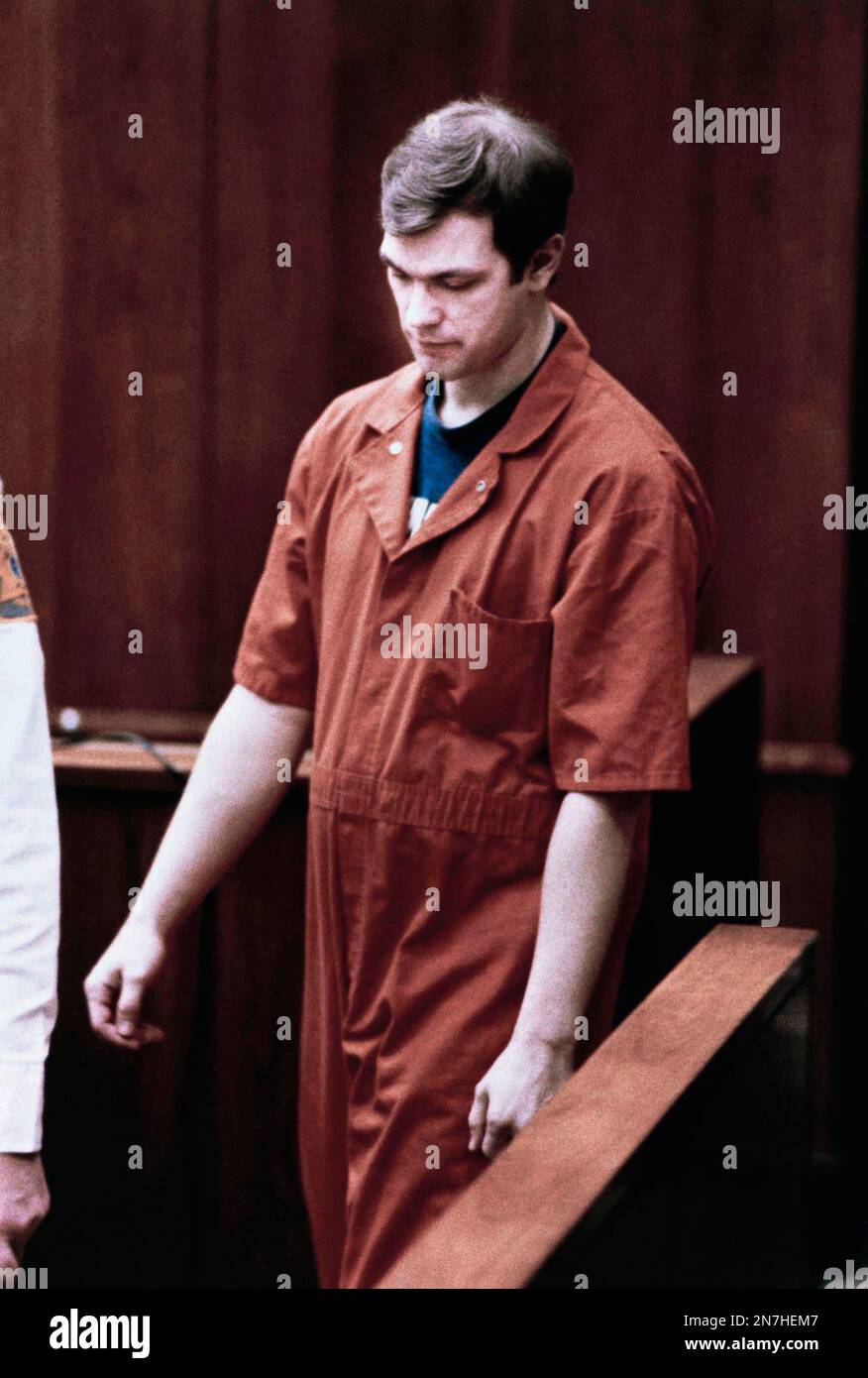 In a Jan. 13, 1992, file photo Jeffrey Dahmer enters the courtroom on ...