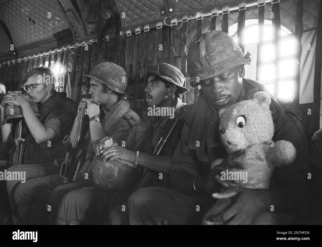A GI headed into Kontum in the central highlands with a tank-killing ...