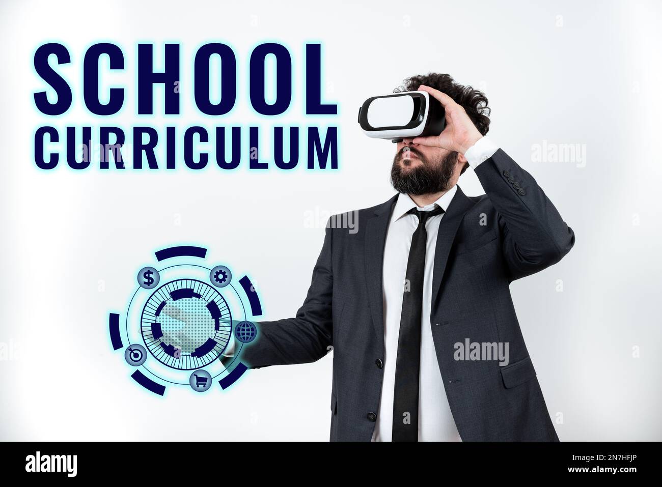 Writing displaying text School Curriculum. Business showcase designed ...