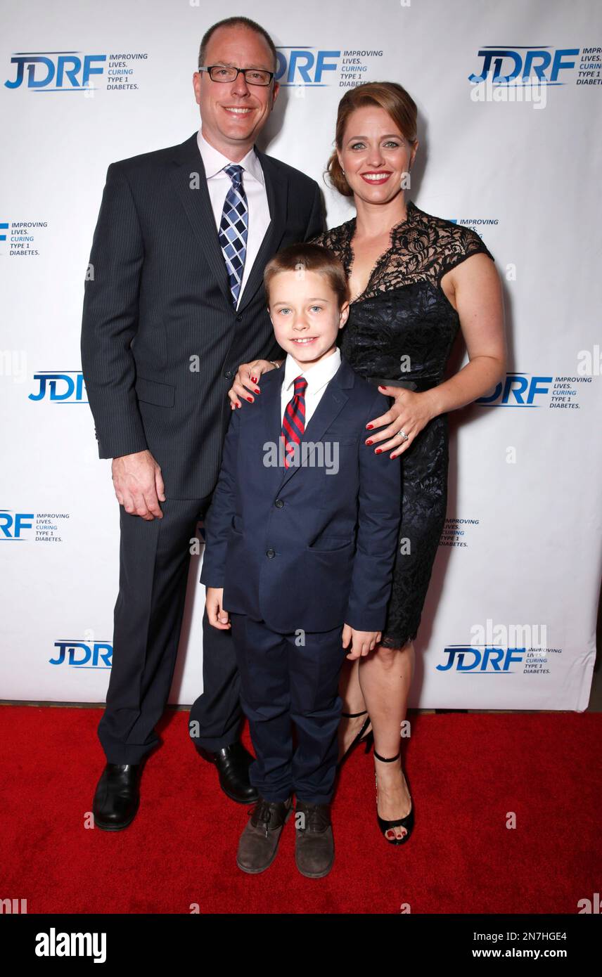 Kevin Wehrenberg, Erin Wehrenberg and son attend the JDRF LA's 10th ...