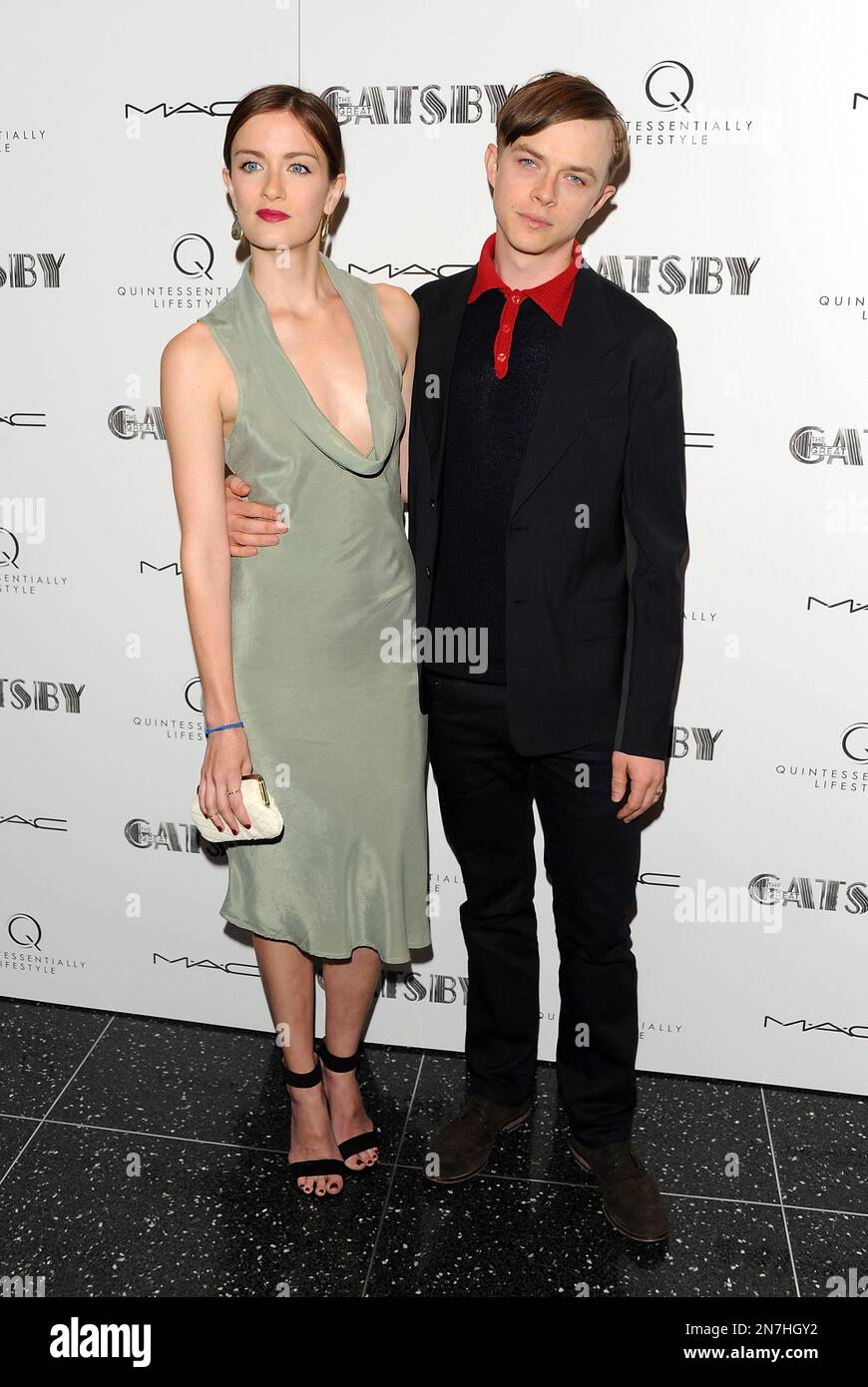 Actor Dane DeHaan and girlfriend Anna Wood attend a special screening ...