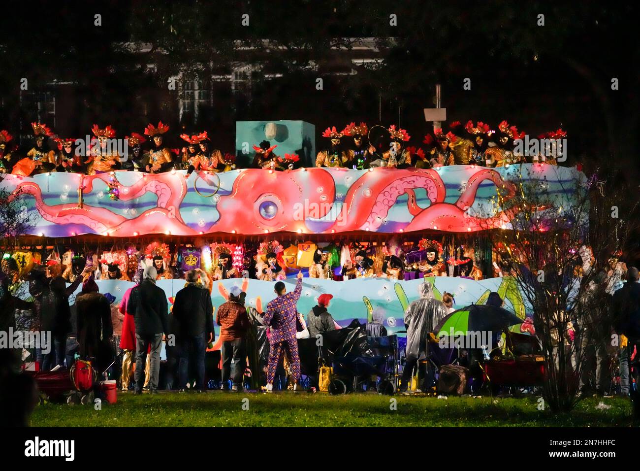 CORRECTS SPELLING TO KREWE OF CLEOPATRA PARADE - Floats roll during the ...