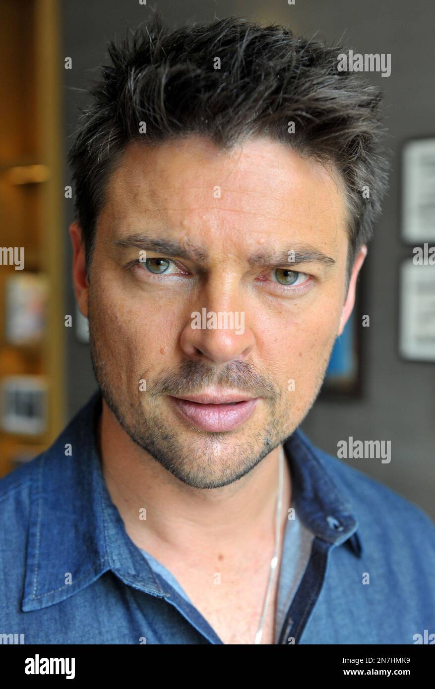 Karl Urban poses for a portrait session at the Corinthia Hotel in ...
