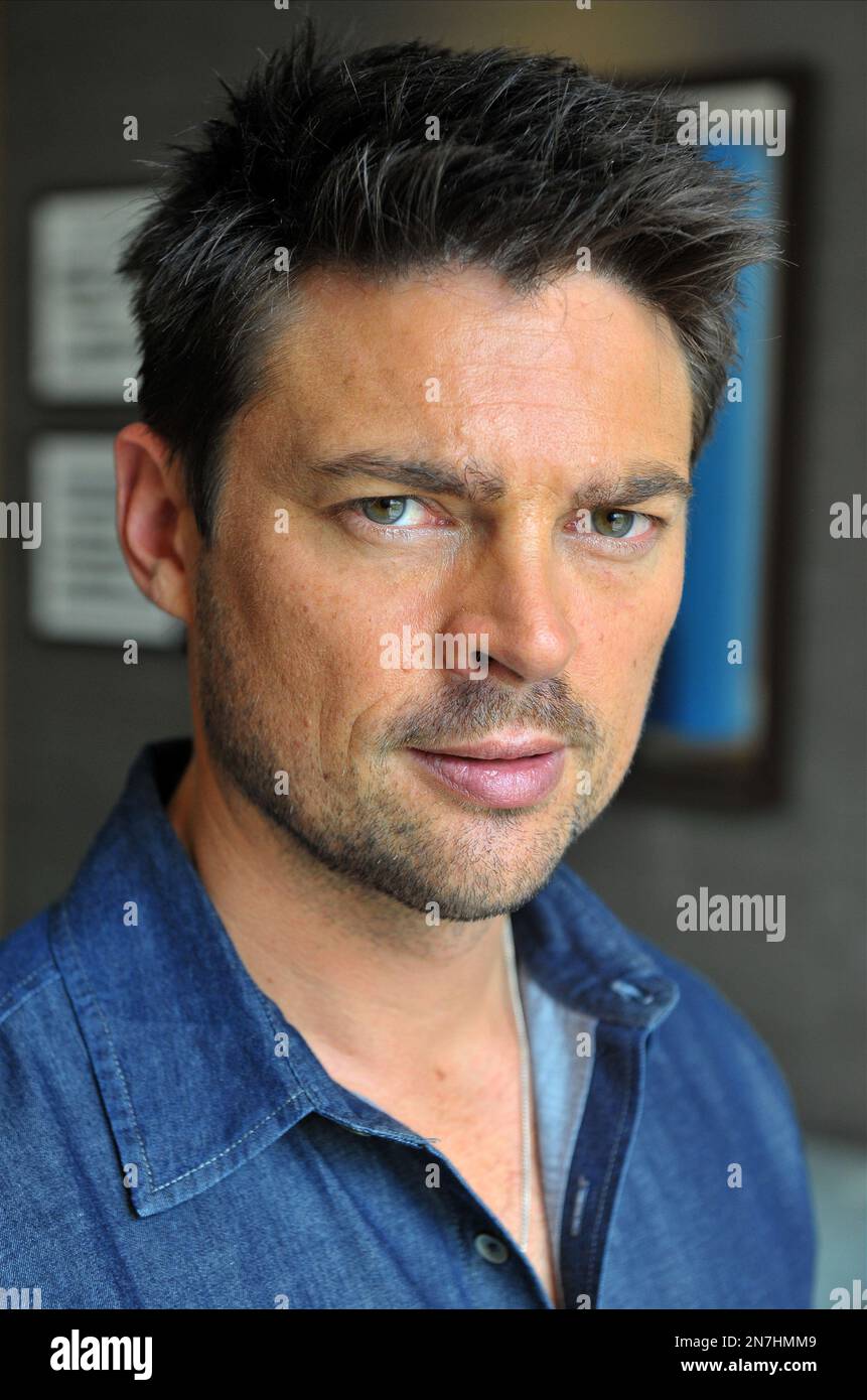 Karl Urban poses for a portrait session at the Corinthia Hotel in ...
