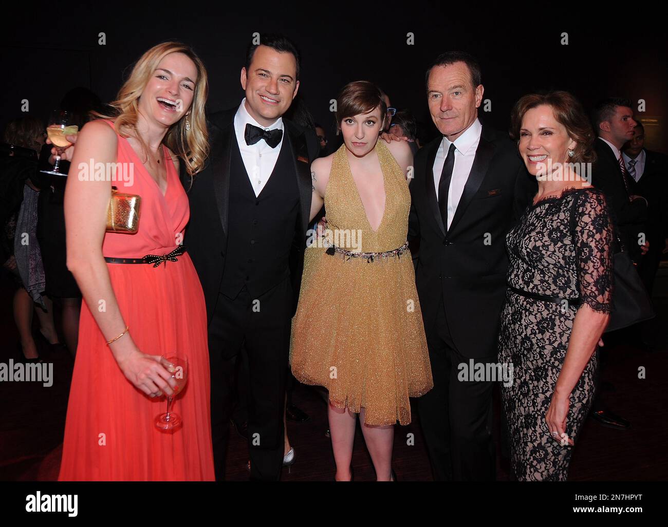 Gina Kimmel, Jimmy Kimmel, Lena Dunham, Bryan Cranston, and Robin ...