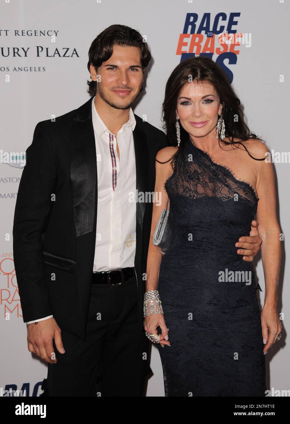 Gleb Savchenko, left, and Lisa Vanderpump arrive at the 20th annual ...