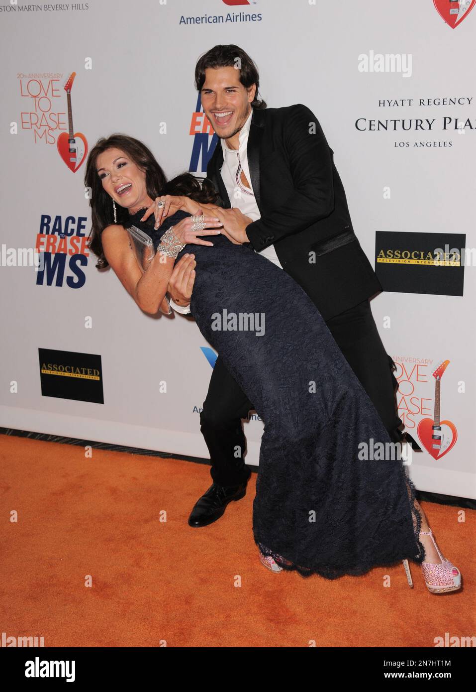 Gleb Savchenko, right, and Lisa Vanderpump arrive at the 20th annual ...
