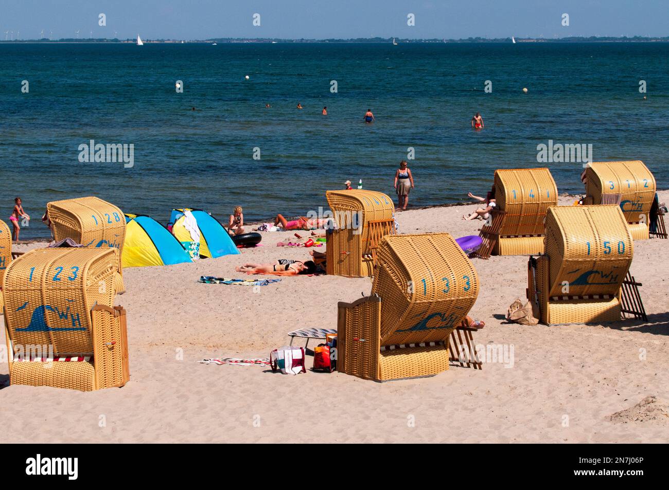 German beach in summer hi-res stock photography and images - Alamy