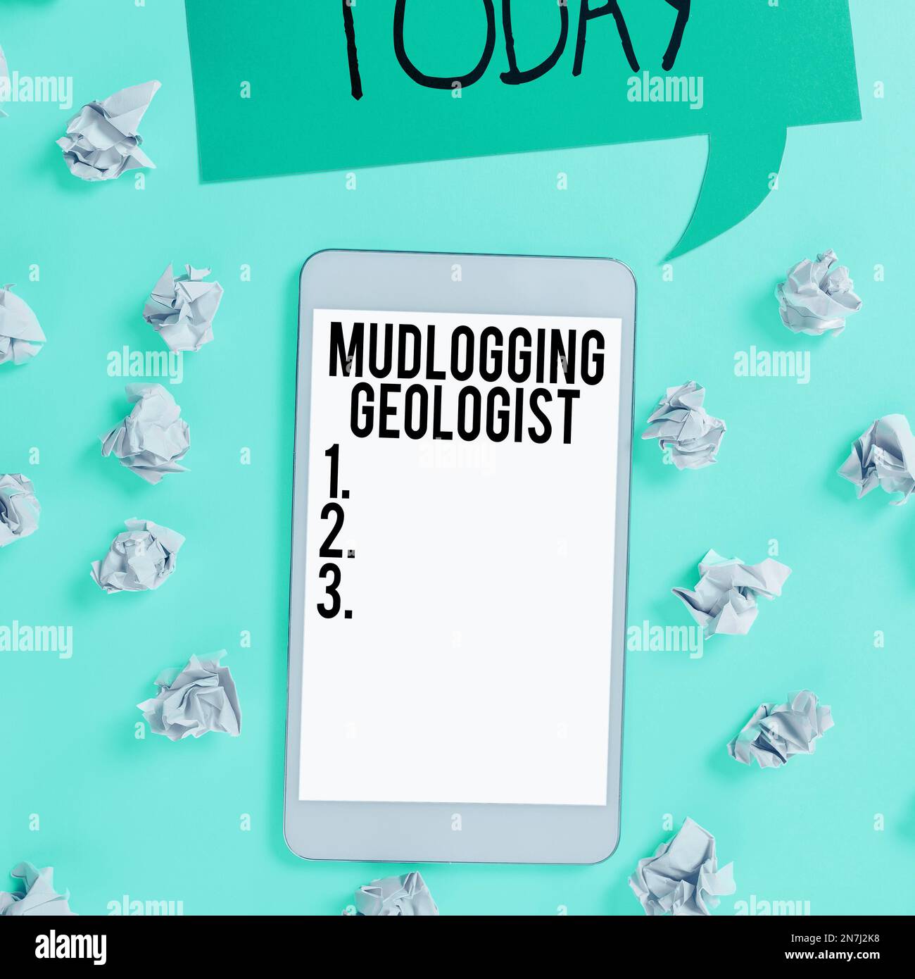 Conceptual caption Mudlogging Geologist. Business overview gather ...
