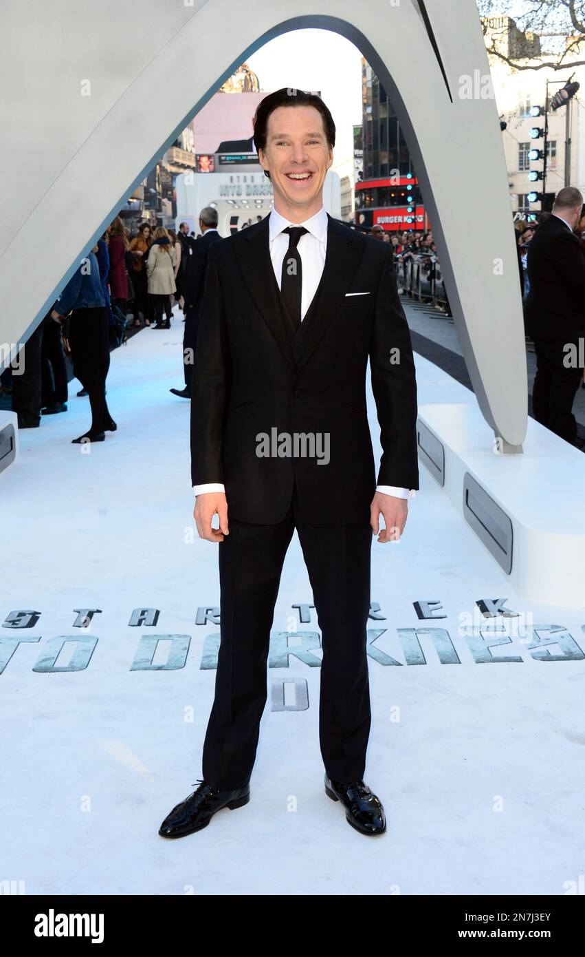 Benedict Cumberbatch on the red carpet during the Star Trek: Into ...