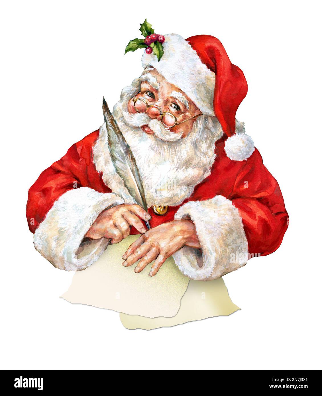 Santa artwork hi-res stock photography and images - Alamy