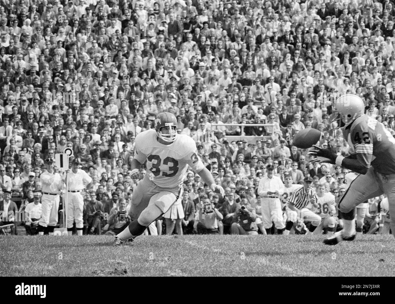 Ohio State quarterback Rex Kern (10) gets hit hard by Southern ...