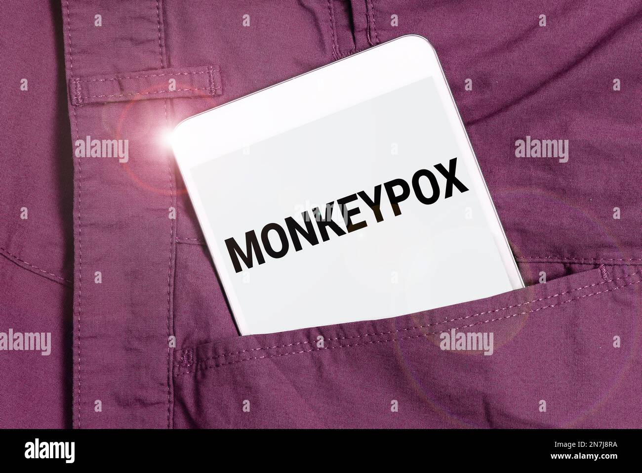Sign displaying Monkeypox. Internet Concept poxvirus of Africa caused ...