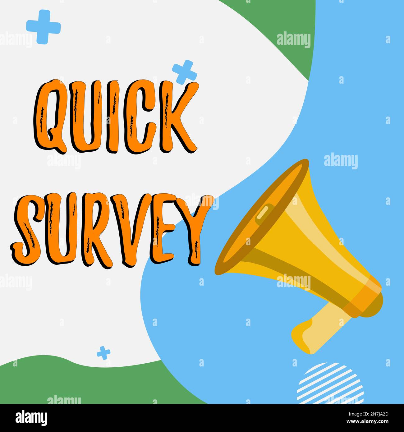 Sign displaying Quick Survey. Business idea Conduct fast check on ...