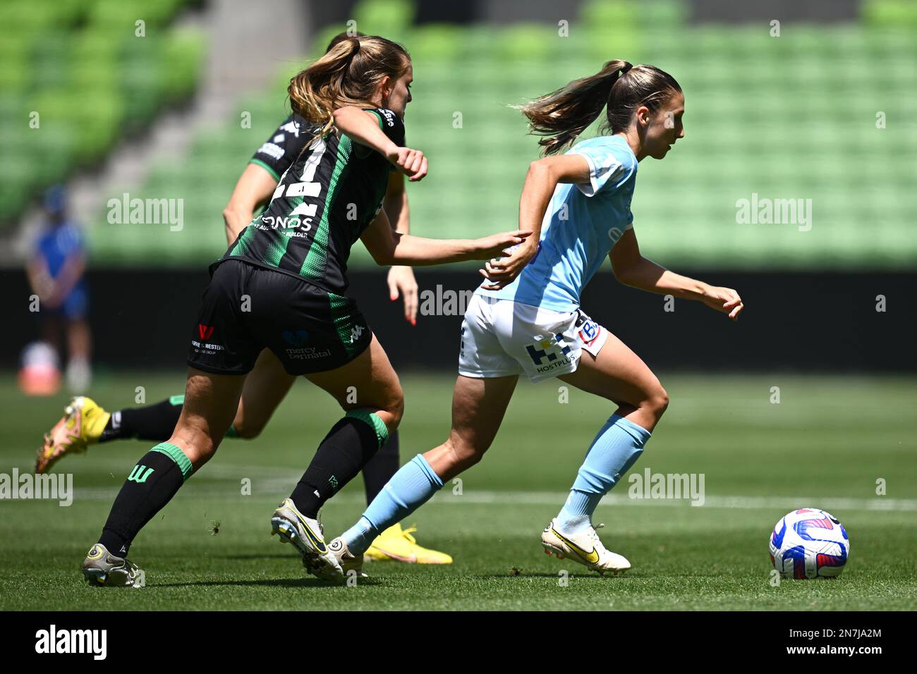 Leah Davidson of Melbourne City during the A-League Women's soccer ...