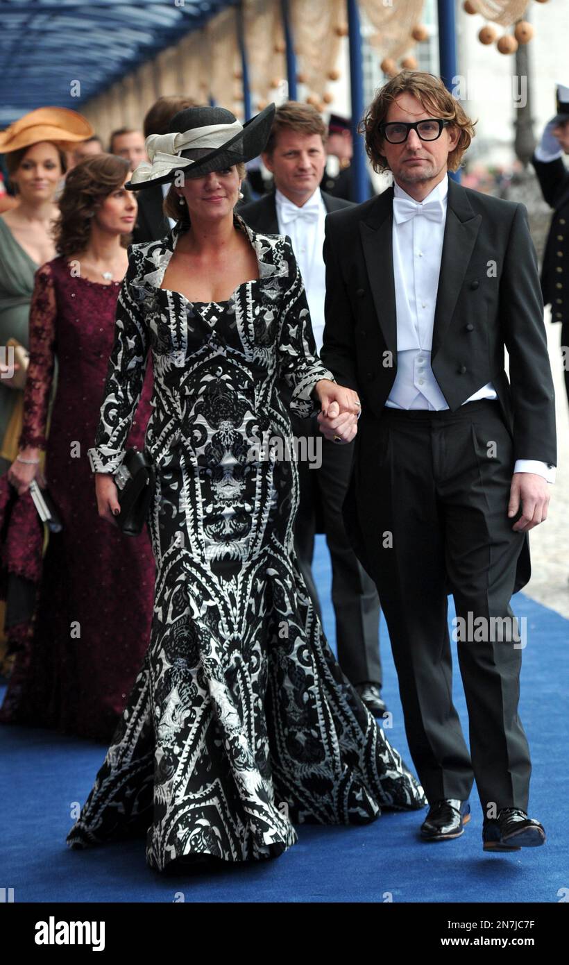 Prince Bernhard and Princess Annette leave Nieuwe Kerk or New Church in ...