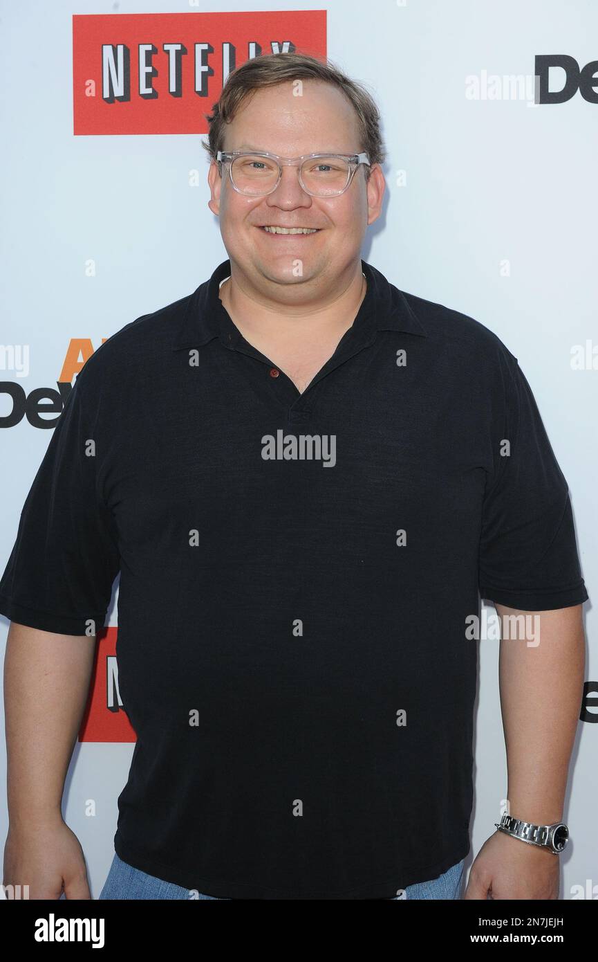 Andy Richter arrives at the season 4 premiere of "Arrested Development ...