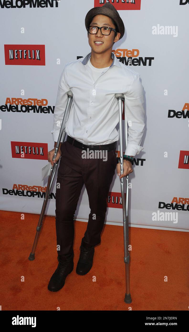 Richard Jin, known as Jin arrives at the season 4 premiere of "Arrested ...