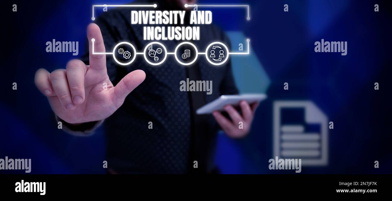 Inspiration showing sign Diversity And Inclusion. Business overview ...