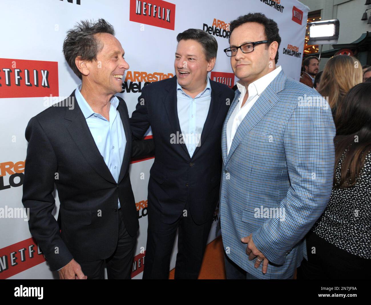 Brian Grazer, Ted Sarandos, and Mitchell Hurwitz attend the season 4 ...
