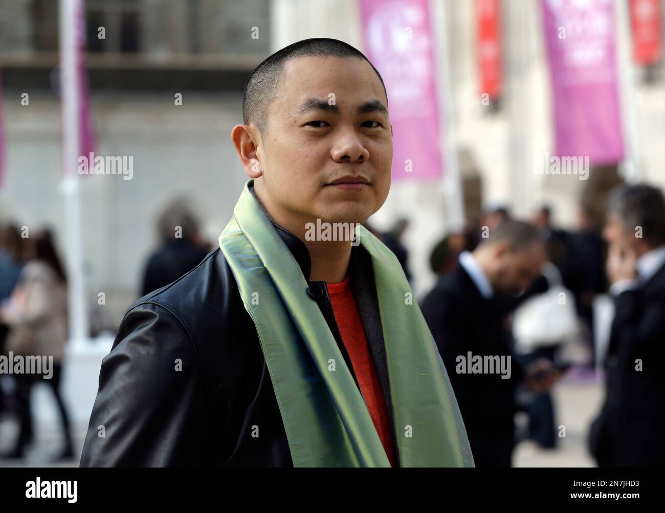 Singapore based Chef Andre Chiang poses for the photographers prior to ...