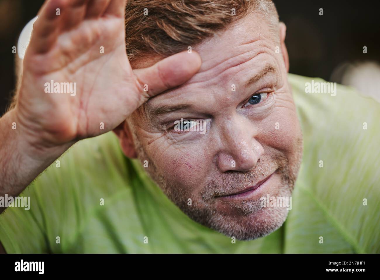 Portrait sweating old man training hi-res stock photography and images ...
