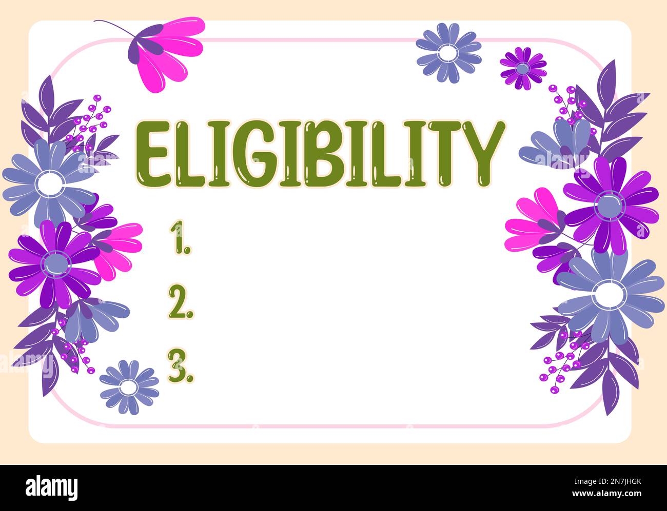 Conceptual caption Eligibility. Business idea State of having the right ...