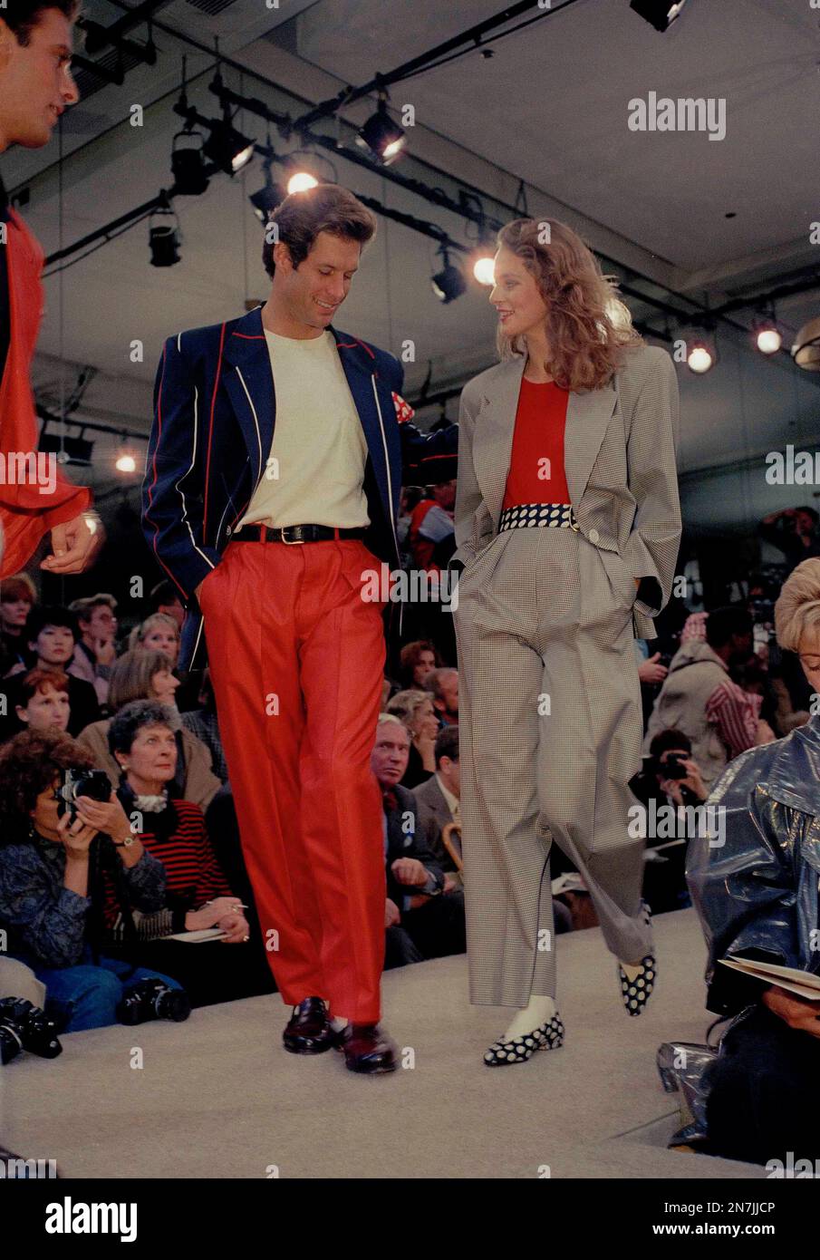 Spring-summer 1987 designs from the house of the late Perry Ellis, as ...