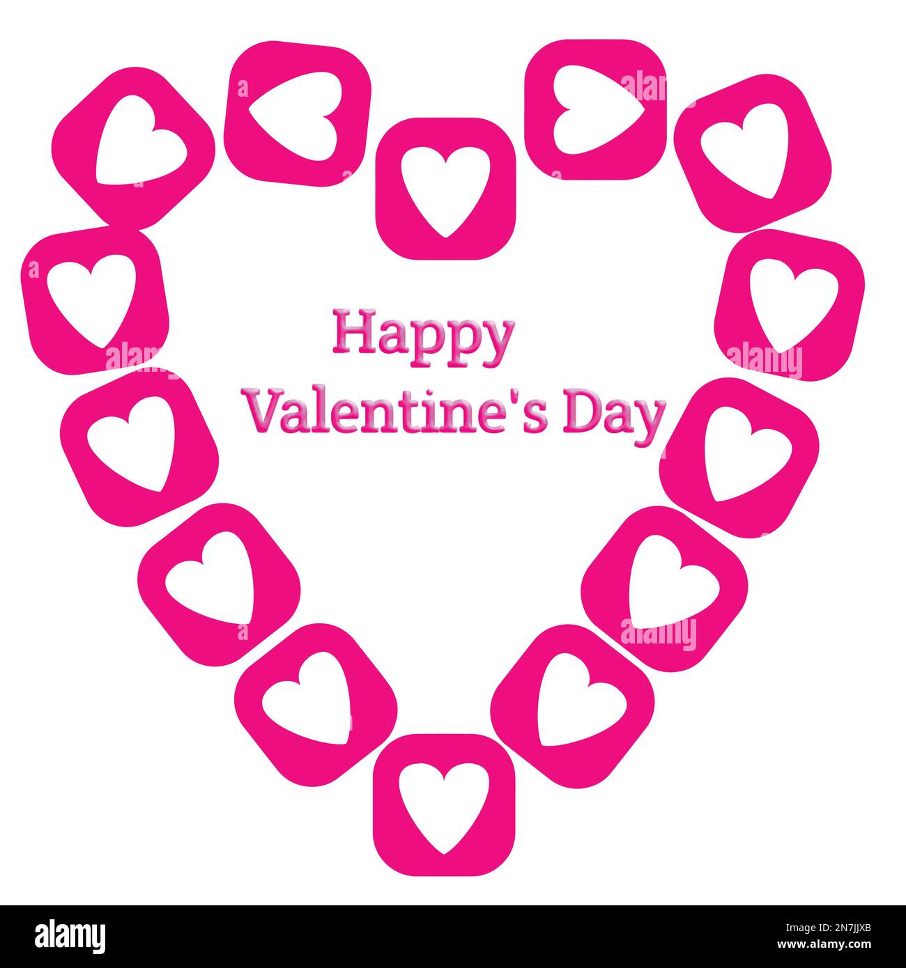 Happy Valentines Day Script Lettering Inscription Hand Lettering Card