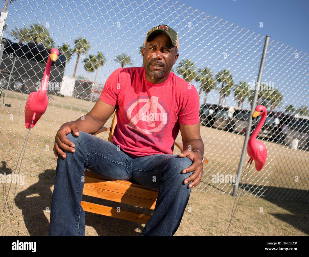 Singer Darius Rucker poses for a portrait backstage on day 3 of the ...