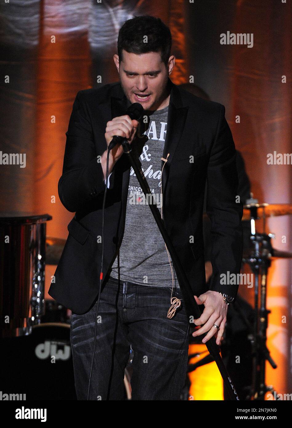 Singer Michael Buble performs at the Academy of Television Arts ...