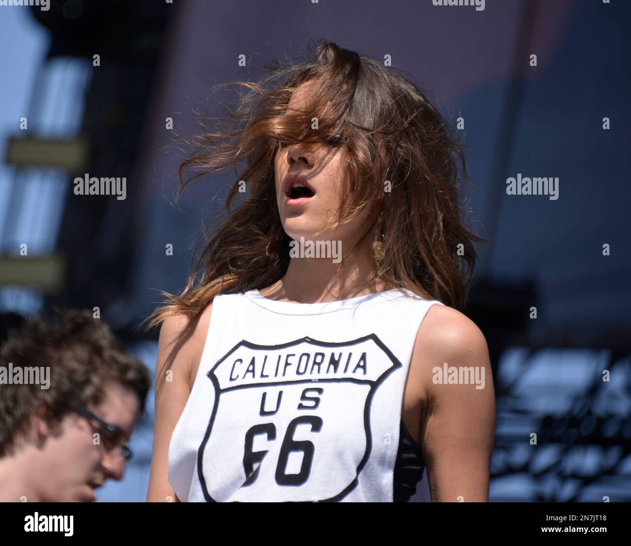 Singer Jana Kramer performs on day 2 of the 2013 Stagecoach Music ...