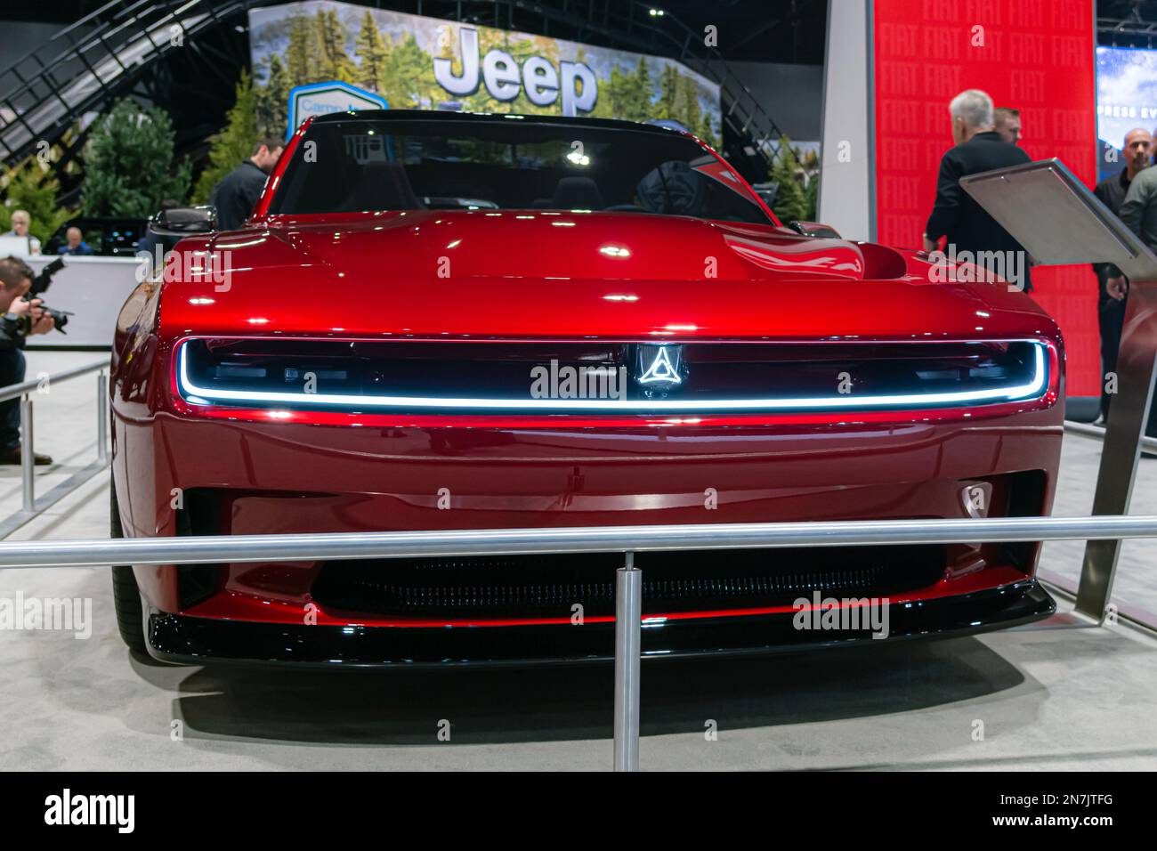 Chicago, IL, USA - February 9, 2023: Dodge Charger Daytona SRT concept ...