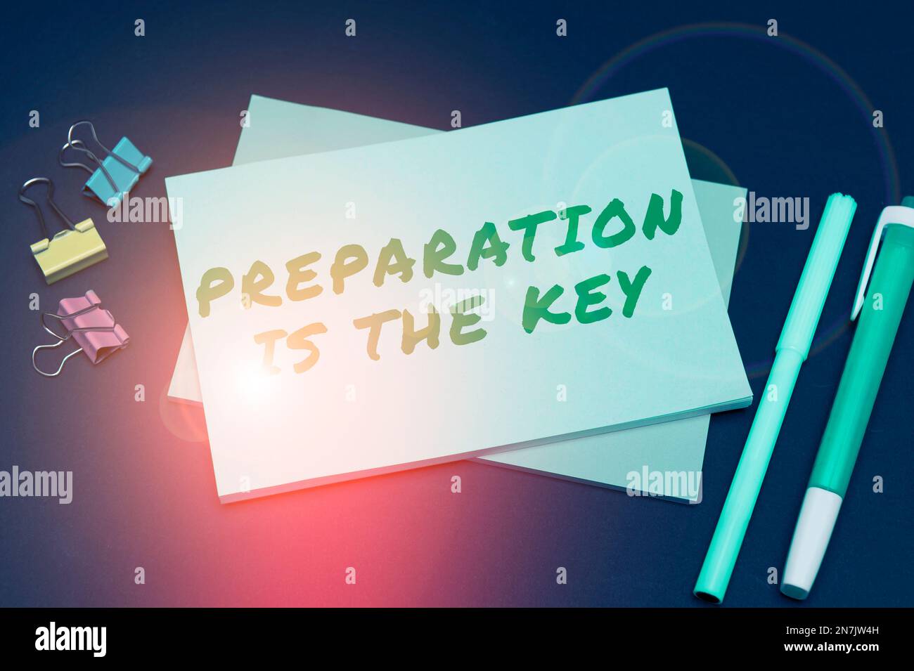 Conceptual caption Preparation Is The Key. Word for action of making ...