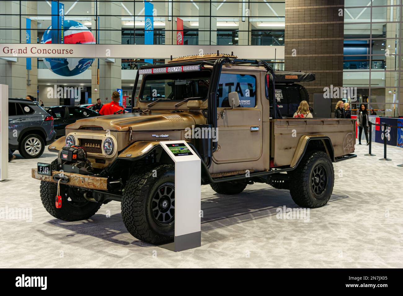 Chicago, IL, USA - February 9, 2023: Toyota FJ49 at the 2023 Chicago ...