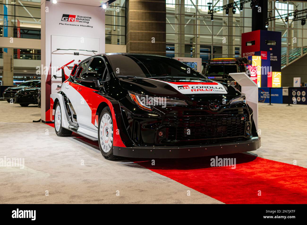 Chicago, IL, USA - February 9, 2023: Toyota GR Corolla Rally Concept at ...