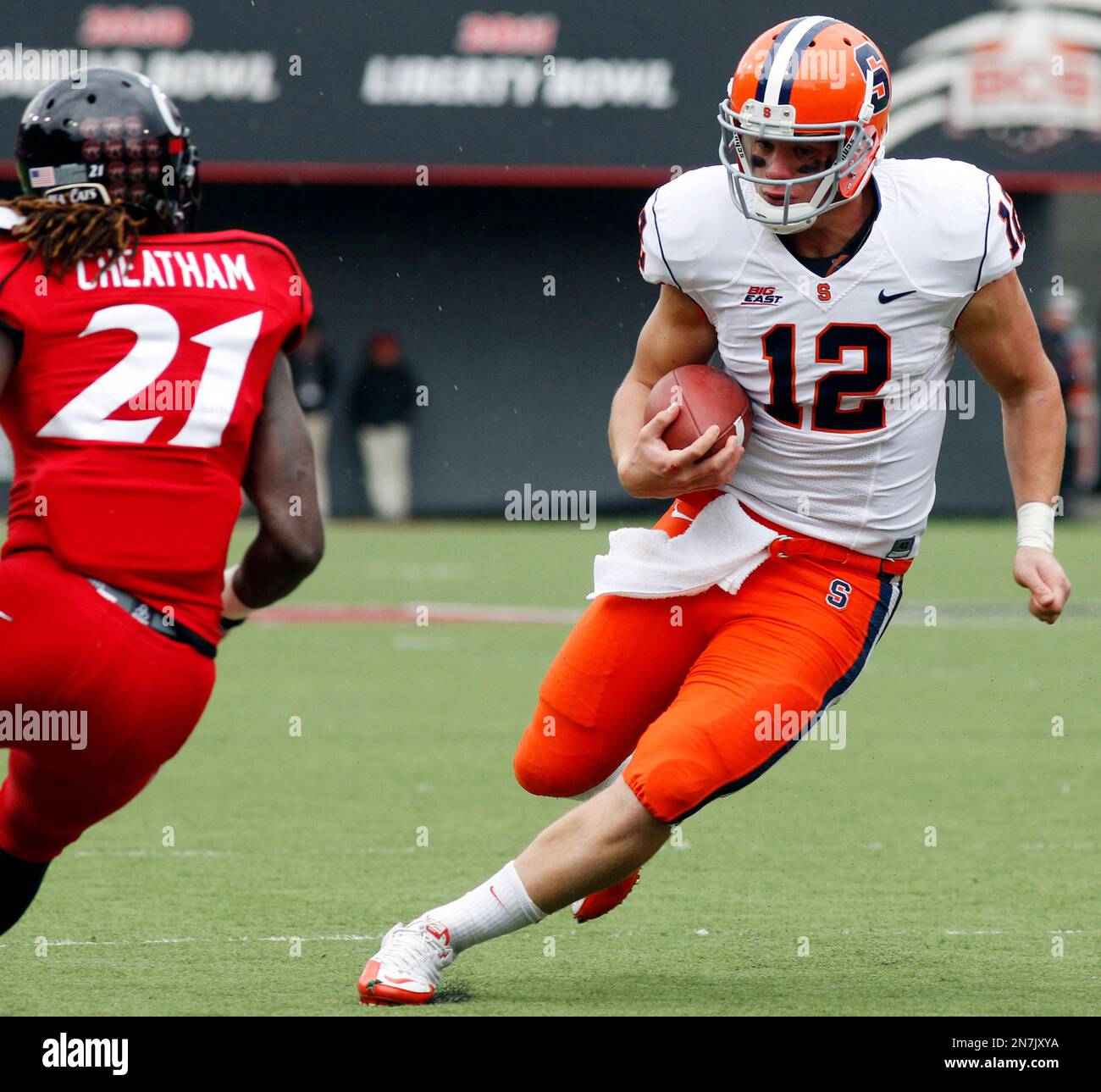 FILE -In this Nov. 13, 2012, file photo, Syracuse quarterback Ryan ...