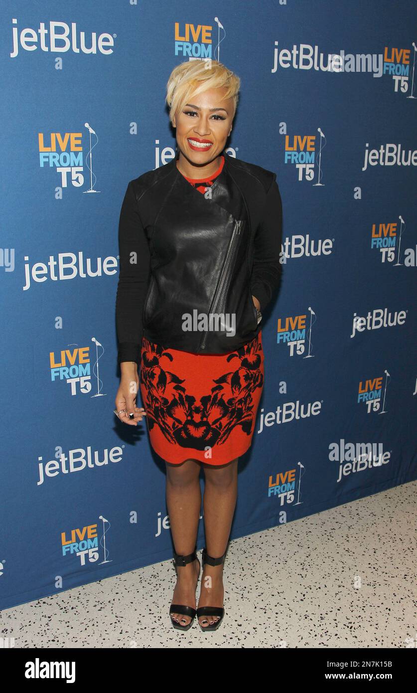 Singer Emeli Sande pose for a photo at the Live From T5 concert series ...