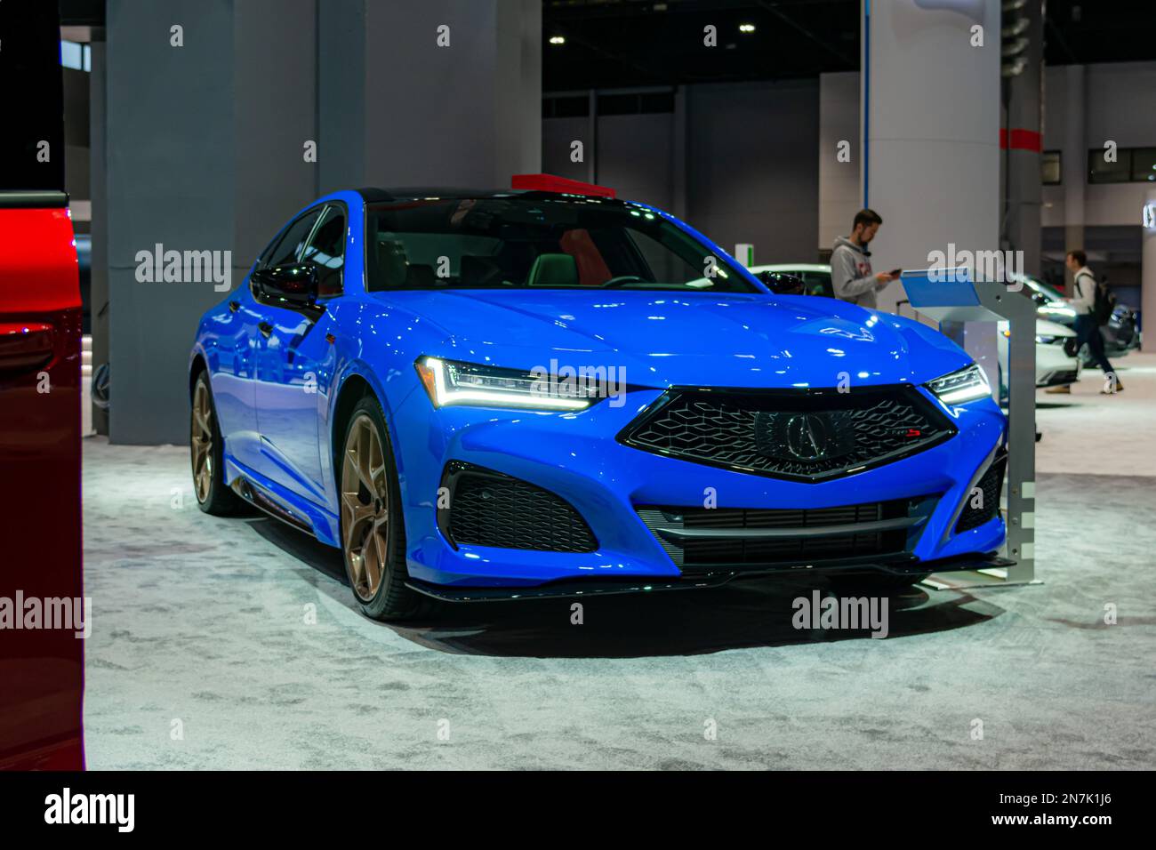Chicago, IL, USA - February 9, 2023: Acura TLX Type-S at the 2023 Chicago Auto Show Stock Photo ...